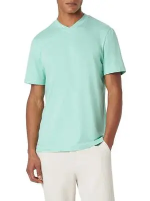 Bugatchi Bugatchi V-Neck Performance T-Shirt Mint