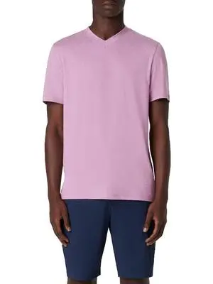 Bugatchi V-neck Performance T-shirt - Violet