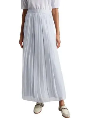 Eleventy Pleated Maxi Skirt - Dust