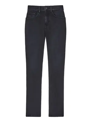 Lafayette 148 New York High-rise Straight-leg Ankle Jeans - Washed Onyx