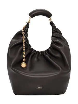 Loewe Medium Leather Squeeze Top-Handle Bag Black