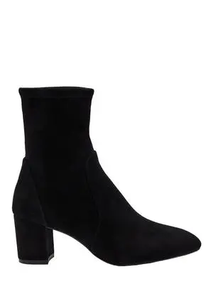 STUART WEITZMAN Yuliana 60 Suede Sock Boots - Black