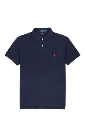 Polo Ralph Lauren Slim Piqué Cotton Polo Shirt - Navy