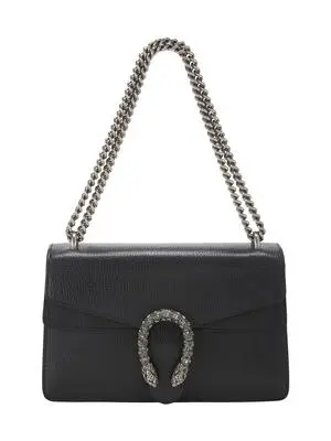 Gucci Leather Dionysus Shoulder Bag - Black