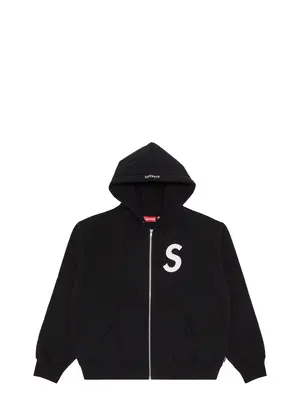 Supreme S Logo Zip-Up Hoodie - Blue | Editorialist