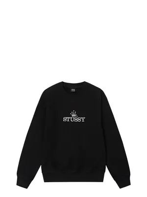 StÜssy Glamour Pigment Dyed Crew - Black
