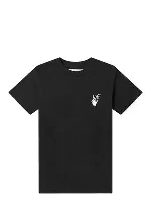 Off-White Cut Here Short-sleeve Slim Tee /white - Black