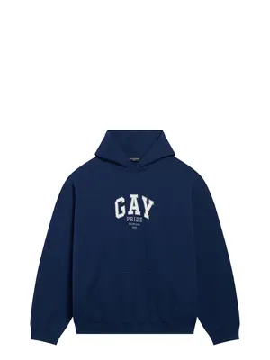 Balenciaga Pride Boxy Hoodie - Blue