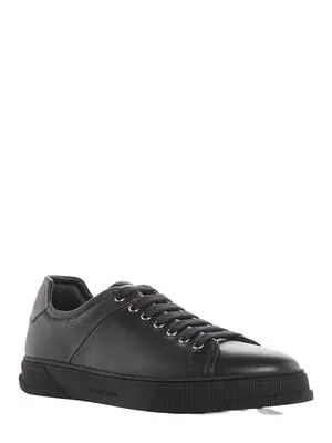 FERRAGAMO Clayton Leather Sneakers - Black