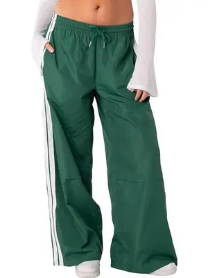 EDIKTED Fauna Nylon Track Pants - Green