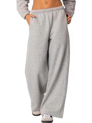 EDIKTED Autumn Sweatpants - Gray Melange