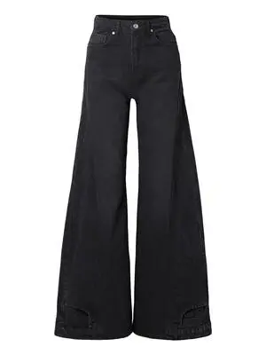 BETTTER Net Sustain High-rise Wide-leg Jeans - Black