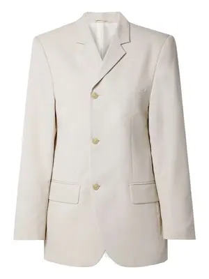 BETTTER BETTTER + Net Sustain Wool-Blend Cady Blazer Beige