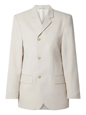 BETTTER Net Sustain Wool-blend Cady Blazer - Neutrals