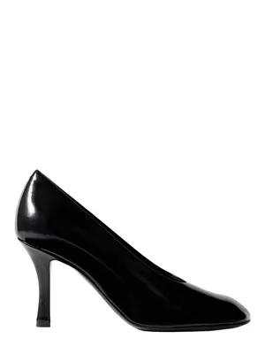 Burberry Glossed-leather Pumps - Black