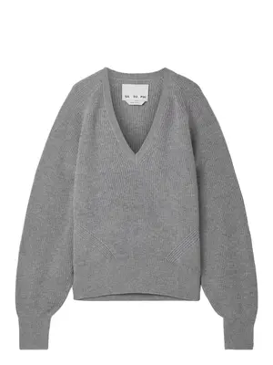 Sasuphi Merino Wool And Cashmere-blend Sweater - Gray