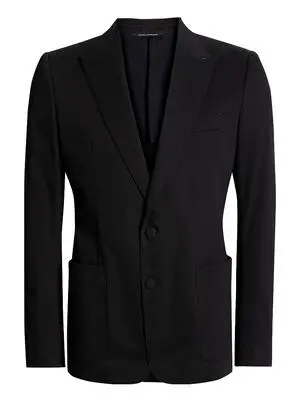 Dolce & Gabbana Cottonblend Twill Blazer - Black