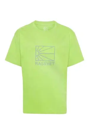 RASSVET Logo-rubberised Cotton T-shirt - Green