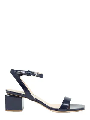 Agl Angie 60mm Patent-leather Sandals - Blue