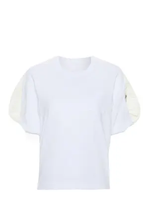 Sacai Puff-sleeved T-shirt - White
