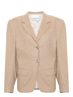 REMAIN BIRGER CHRISTENSEN REMAIN Pleat-Detailed Textured Blazer