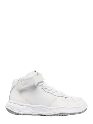 Mihara Yasuhiro Logo-embroidered Leather Sneakers - White