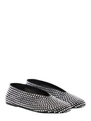 Khaite Marcy Embellished Ballet Flats - Black