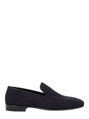Manolo Blahnik Truro Suede Loafers - Blue