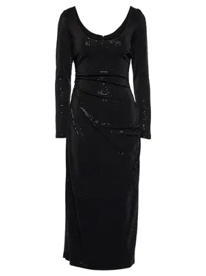 MARKARIAN Jude Embellished Midi Dress - Black