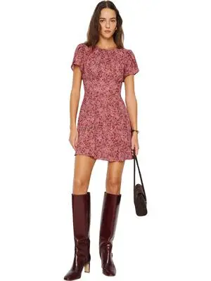 REFORMATION Lula Mini Dress - Pink