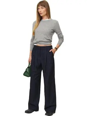 REFORMATION Alex Mid Rise Pant - Blue
