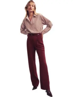 REFORMATION Alex Mid Rise Pant Chianti