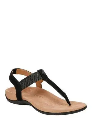 Vionic Brea T-strap Sandal - Black