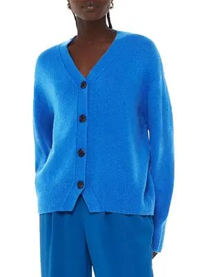 Whistles Textured Cardigan - Blue