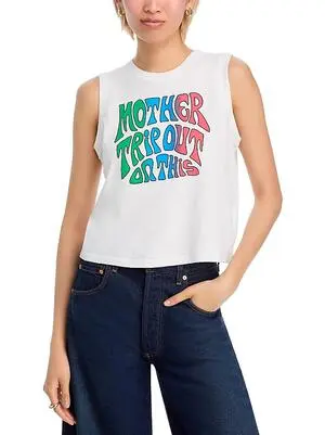 MOTHER The Strong And Silent Sleeveless Tee - Trip Out On This