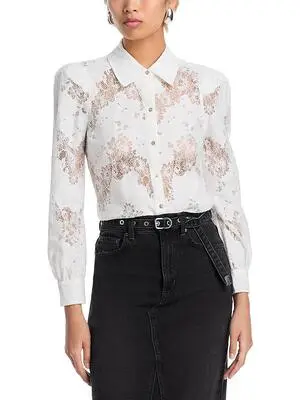 L'Agence Jenica Lace Blouse - Ivory