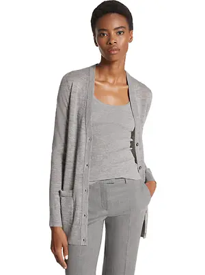 Michael Kors Cashmere Cardigan - Grey