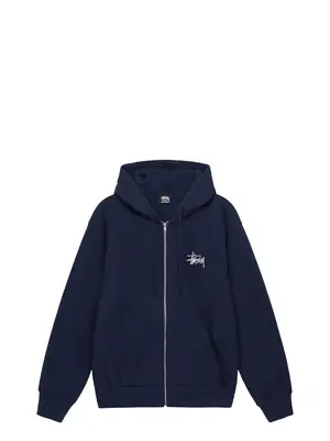 StÜssy Basic Zip Hoodie 'navy - Blue