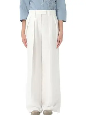 Brunello Cucinelli Wide Leg Pants - White