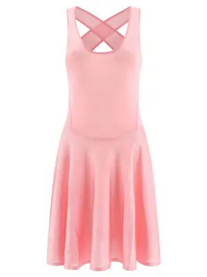 Alaïa Flared Viscose Dress - Pink
