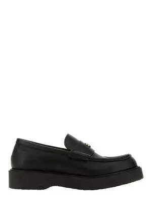 Gucci Interlocking G-plaque Loafers - Black
