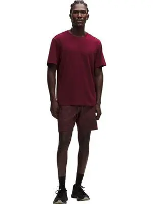Lululemon Zeroed In Linerless Short 7 - Incline Texture Burgundy Multi