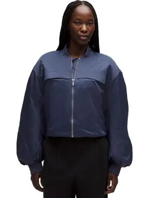 Lululemon Insulated Ruched Bomber Jacket - Night Sea