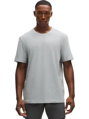 Lululemon Zeroed In Short-sleeve Shirt - Heathered Feather Grey