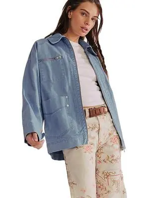Free People We The Free Easy That Canvas Jacket Autumn Sky