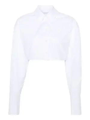 PATRIZIA PEPE Patrizia Pepe Cropped Cotton Shirt