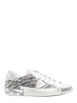 Philippe Model Philippe Model Paris Logo-Patch Sneakers Silver
