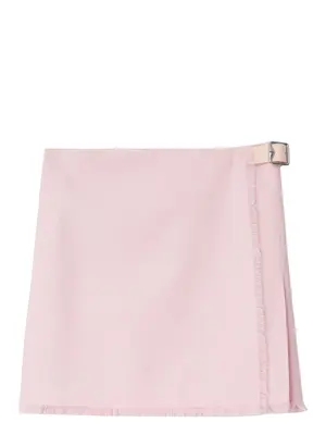 Burberry Buckle-fastening Kilt - Pink