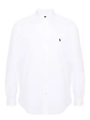 Polo Ralph Lauren Embroidered-logo Cotton Shirt - White