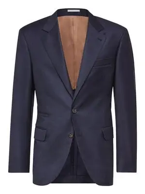 Brunello Cucinelli Single-breasted Virgin-wool Blazer - Blue